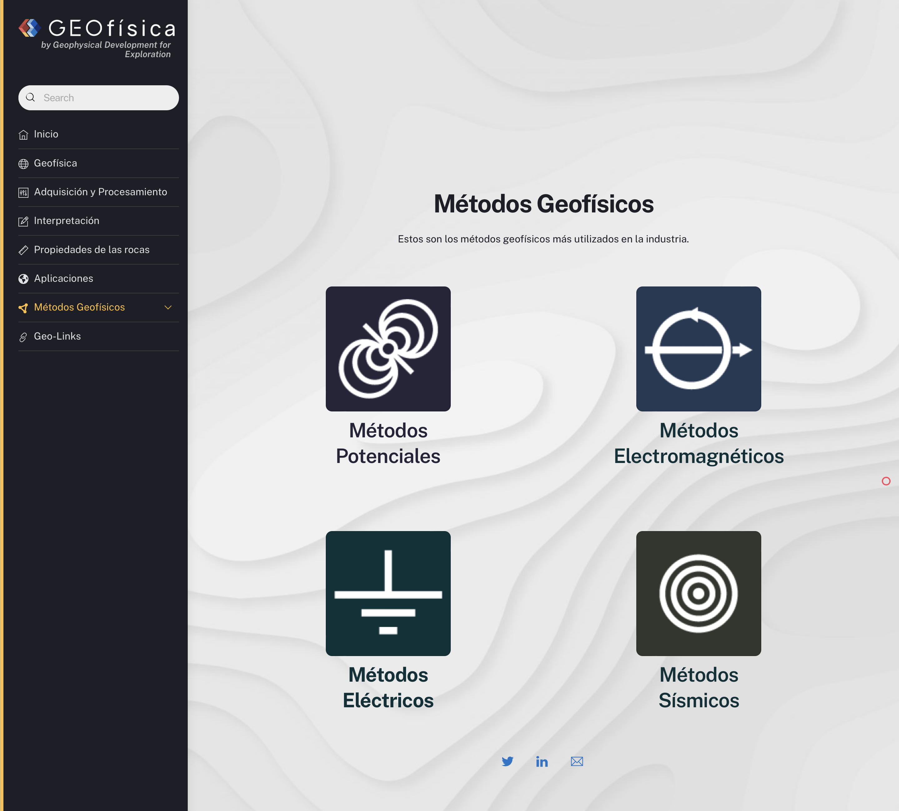 Métodos Geofísicos - by Geophysical Development for Exploration